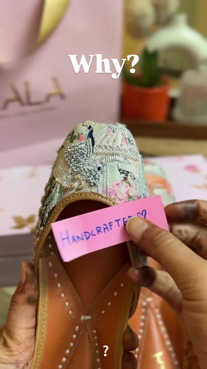 Authentic Punjabi Jutti: Handcrafted Footwear for Girls – KalaIndia
